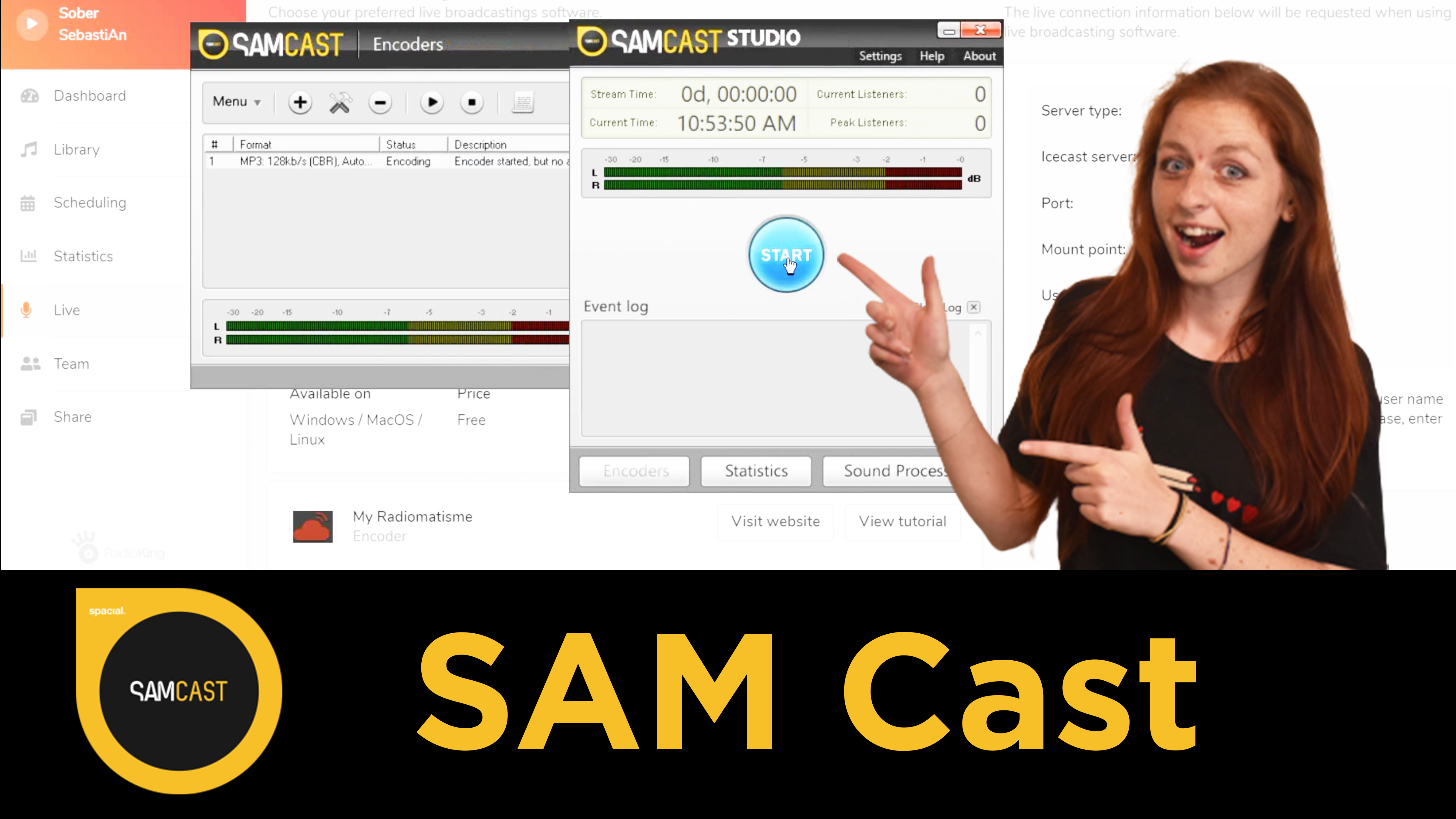 Online Radio Broadcasting with SAM Cast - RadioKing